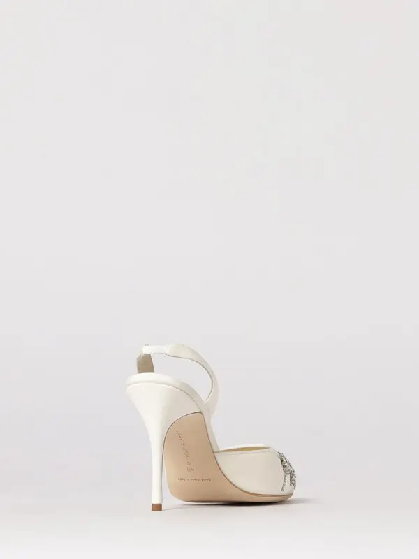 Manolo Blahnik Embellished Slingback Pumps
