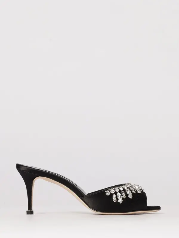 Manolo Blahnik Heeled Sandal - Black
