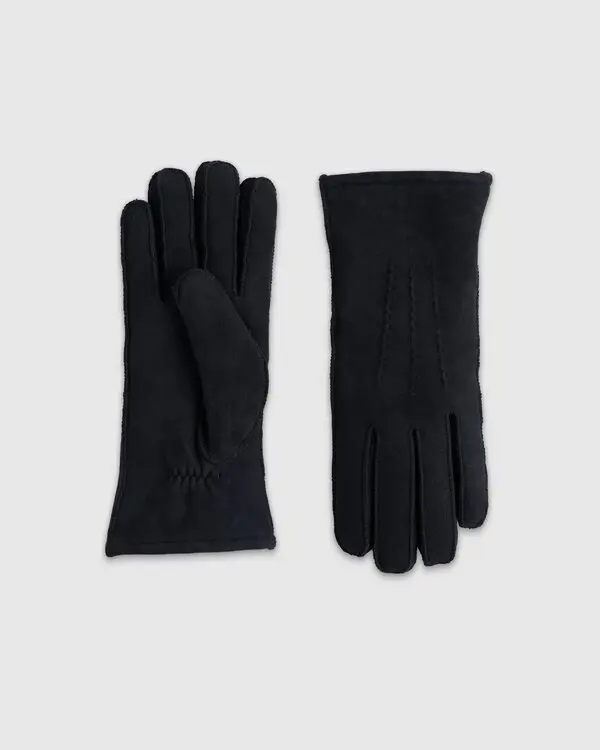 Quince Australian Shearling Gloves - Black