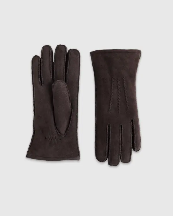 Quince 100% Australian Shearling Gloves - Chocolate