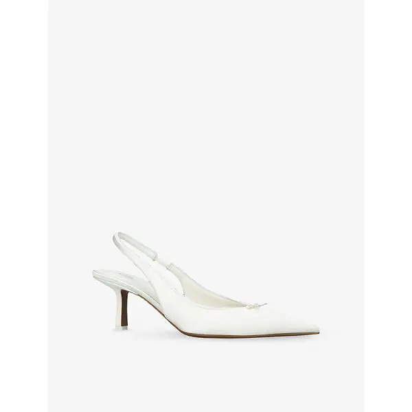 NEOUS Moriah Silk-satin Slingbacks