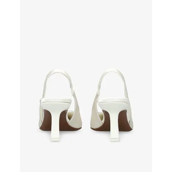 NEOUS Moriah Silk-satin Slingbacks