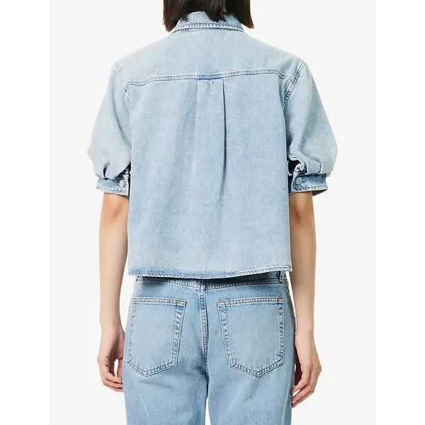 FRAME The Billow Sleeve Denim Shirt
