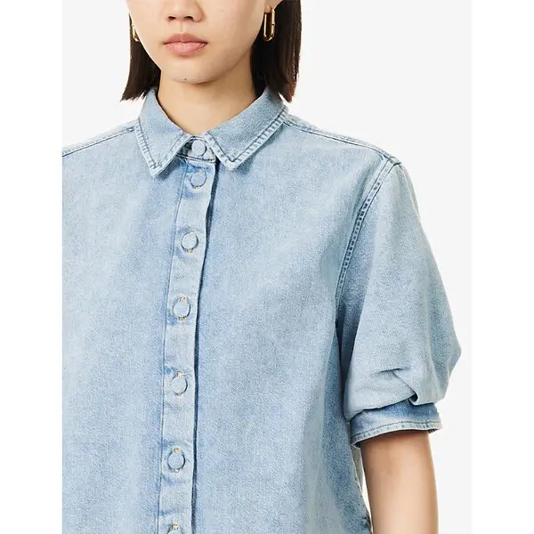 FRAME The Billow Sleeve Denim Shirt