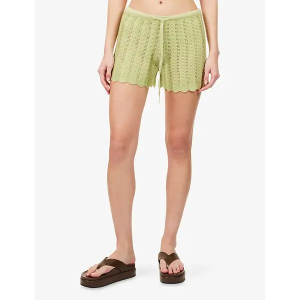 Devon Windsor Ivy Open-knit Shorts
