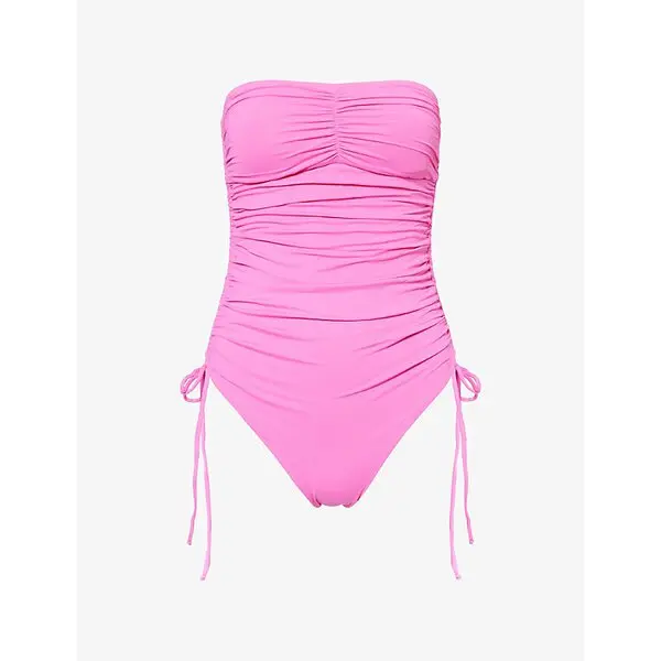 Melissa Odabash Sydney Bandeau Swimsuit - Watermelon