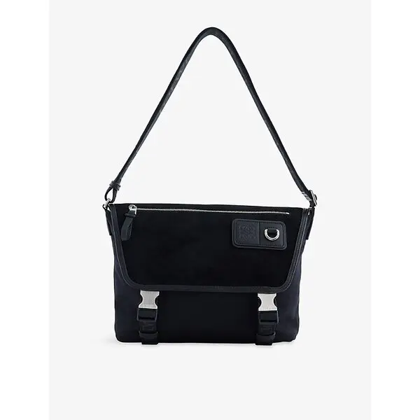 Loewe Medium Flex Messenger - Black