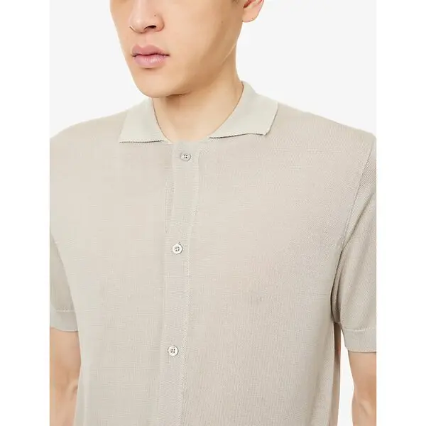 RAITH Pedro Button-up Knitted Polo Shirt