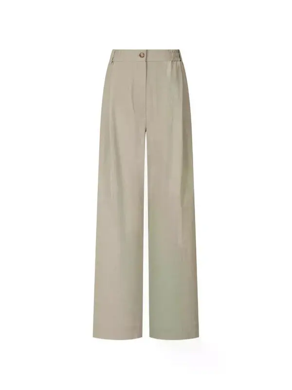 STUDIO TOMBOY Elasticated-waist Wide-leg Trousers - Neutrals