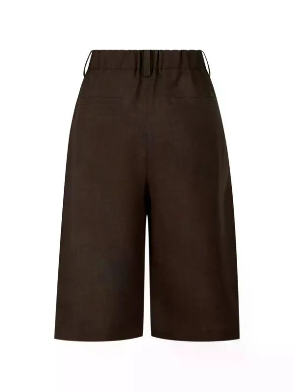 STUDIO TOMBOY Pleated Relaxed-fit Shorts - Brown
