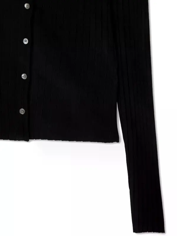 STUDIO TOMBOY Round-neck Ribbed Cardigan