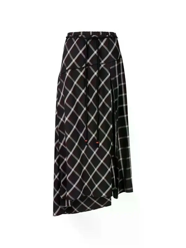STUDIO TOMBOY Checked Maxi Skirt