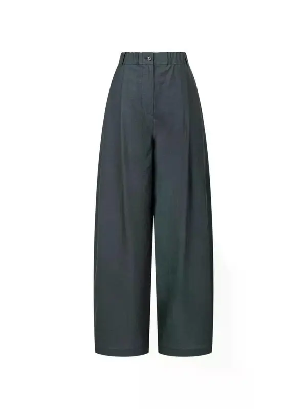 STUDIO TOMBOY Pleated Wide-leg Trousers - Grey