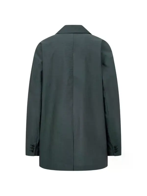 STUDIO TOMBOY Single-breasted Relaxed-fit Cotton Blazer