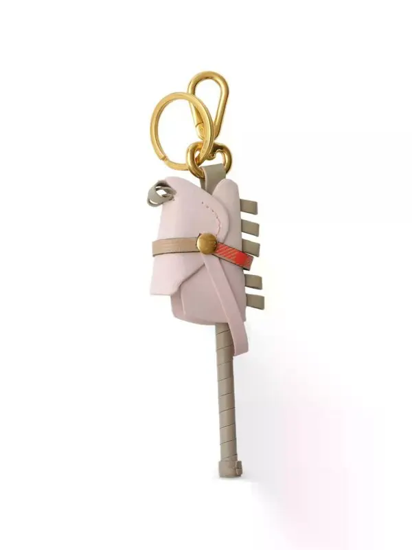 Burberry Leather Hobby Horse Charm - Pink
