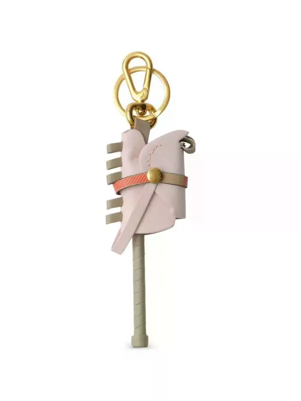 Burberry Leather Hobby Horse Charm - Pink