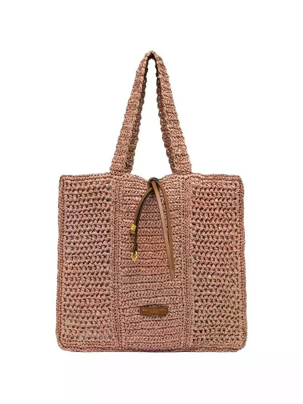 GIANNI CHIARINI Nefeli Crochet Shopper Bag - Neutrals