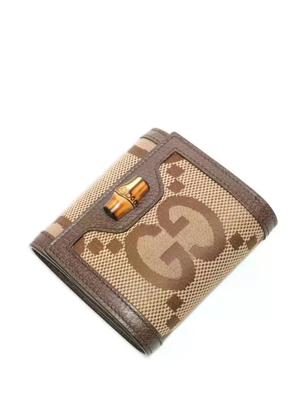 Gucci 2022-2025 Jumbo Gg Canvas Wallet - Neutrals