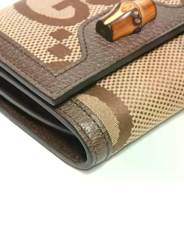 Gucci 2022-2025 Jumbo Gg Canvas Wallet - Neutrals