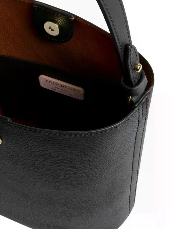 COCCINELLE Mini Nikla Leather Shoulder Bag - Black