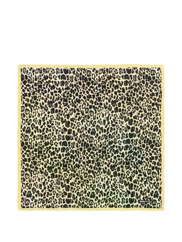 Bimba Y Lola Animal-pattern Scarf - Neutrals