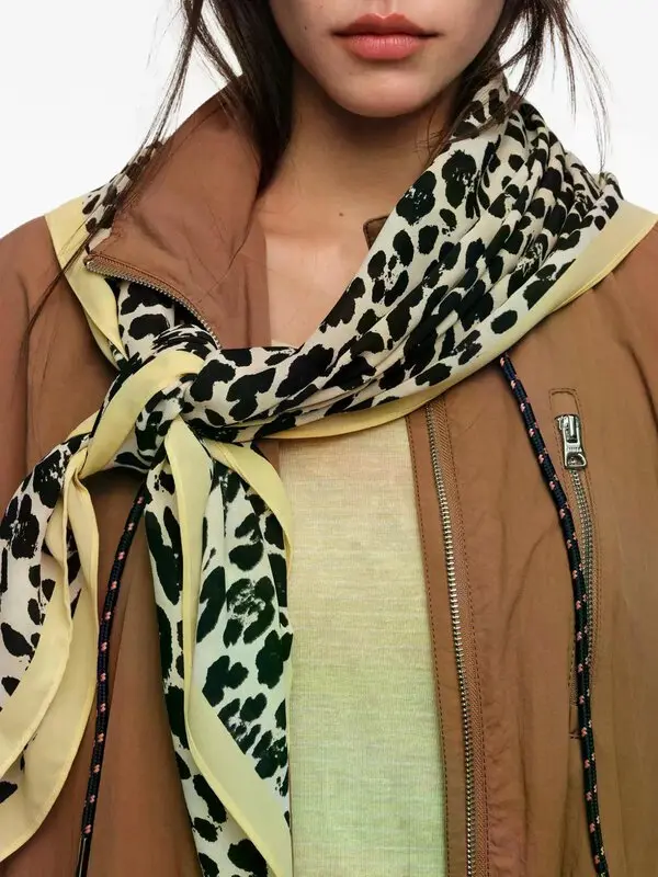 Bimba Y Lola Animal-pattern Scarf