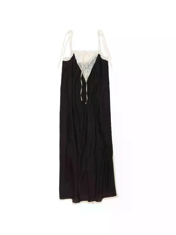 Bimba Y Lola Lace-detailed Midi Dress - Black