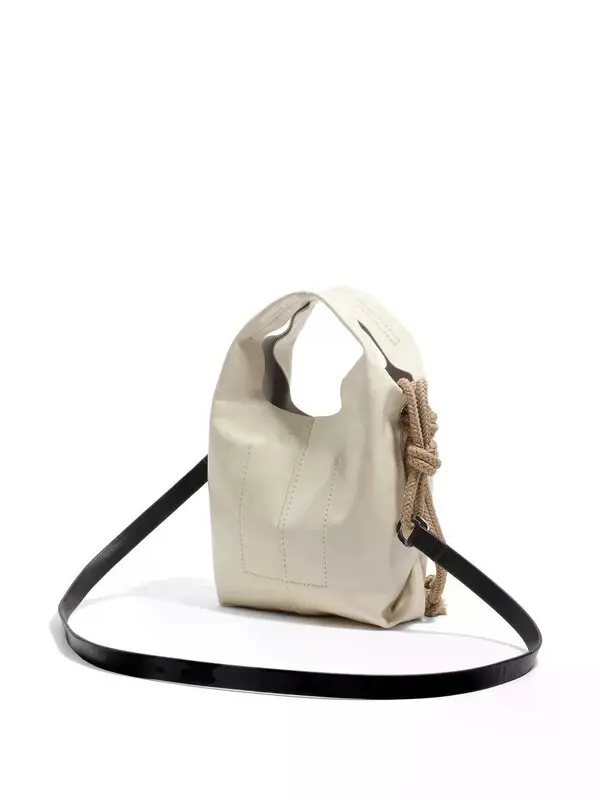 Bimba Y Lola Knot Leather Mini Bag - Neutrals