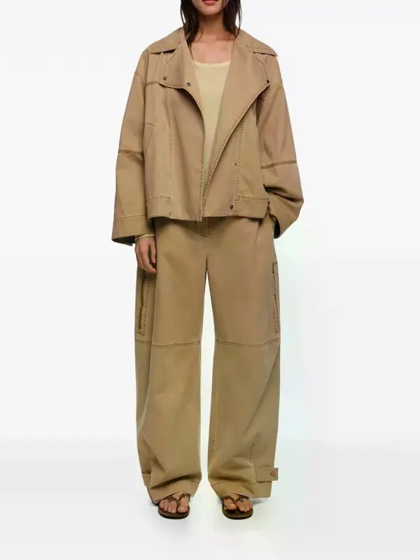 Bimba Y Lola Oversized Buttoned Jacket