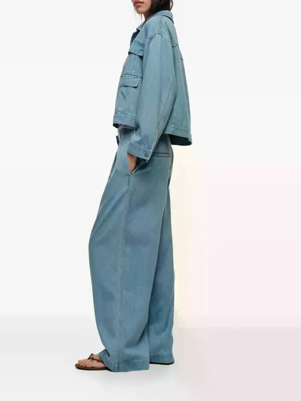 Bimba Y Lola Pleated Wide Leg Trousers