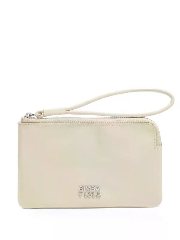 Bimba Y Lola Zip Coated Leather Wallet - Neutrals
