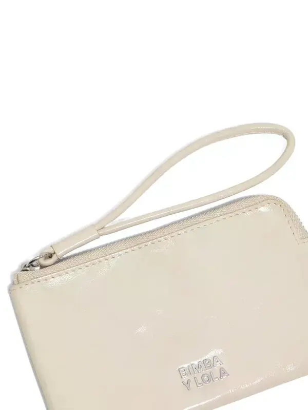 Bimba Y Lola Zip Coated Leather Wallet - Neutrals