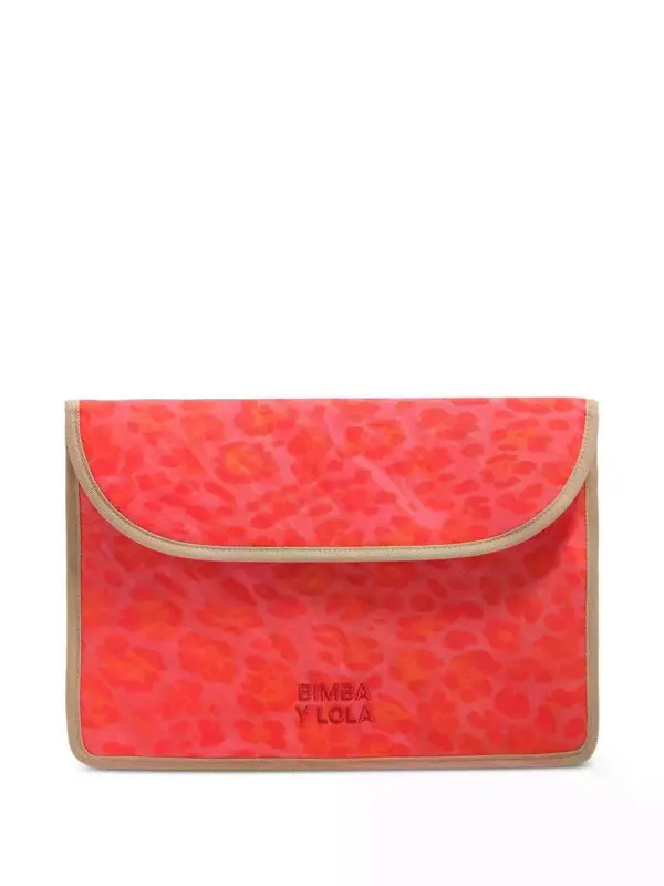 Bimba Y Lola Leopard Computer Case - Red