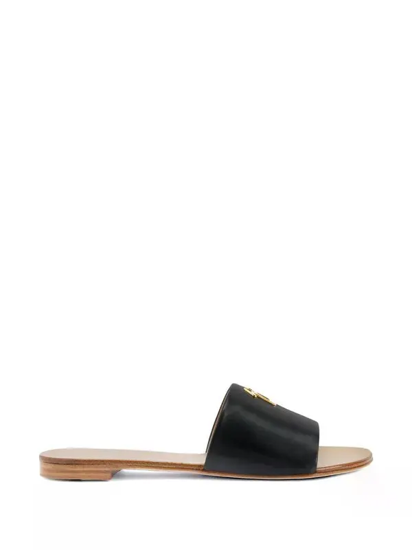 GIUSEPPE ZANOTTI Shirley Flat Sandals - Black