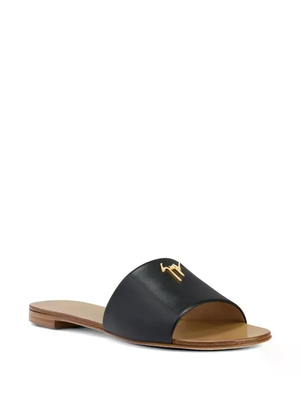 GIUSEPPE ZANOTTI Shirley Flat Sandals - Black