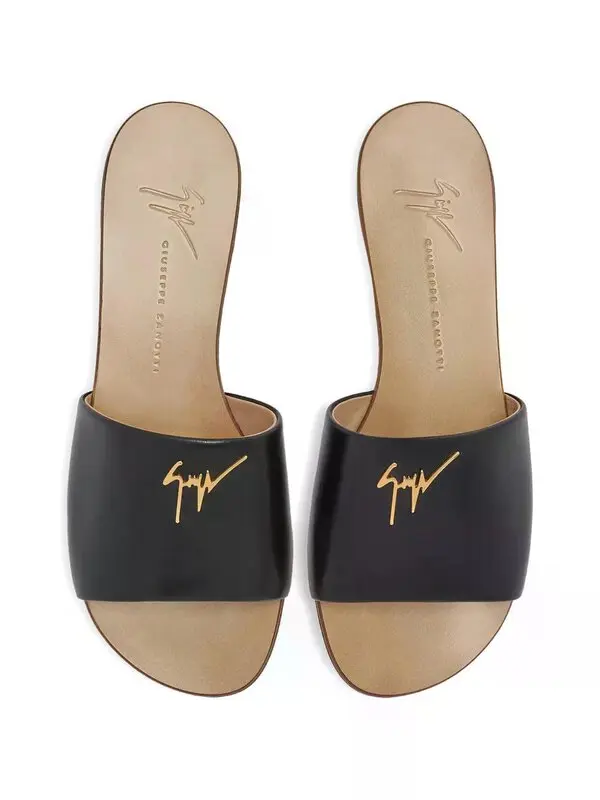 GIUSEPPE ZANOTTI Shirley Flat Sandals - Black