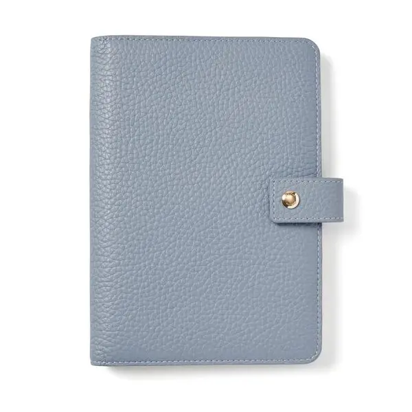 ASPINAL OF LONDON Deluxe Family Travel Wallet In Pebble - Blue