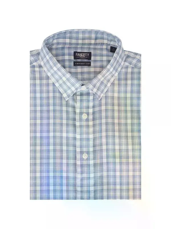 Faherty Brand Checked Shirt - Blue
