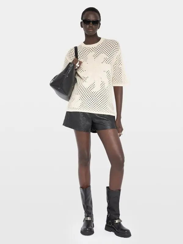 Zadig&Voltaire Malyna Linen And Cotton Sweater - Ecru