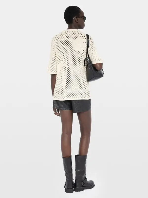 Zadig&Voltaire Malyna Linen And Cotton Sweater - Ecru