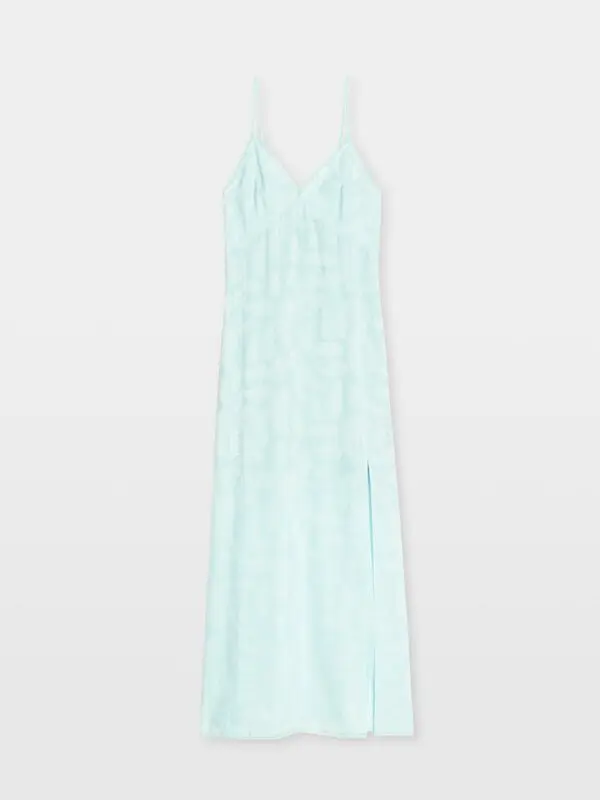 Zadig&Voltaire Ramelil Silk Long Dress - Baby Blue