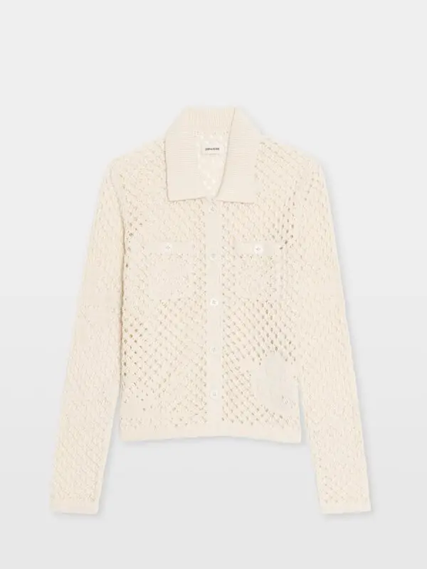 Zadig&Voltaire Voltyz Crocheted Cardigan - Ecru
