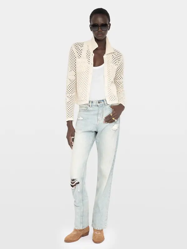 Zadig&Voltaire Voltyz Crocheted Cardigan - Ecru