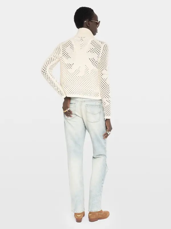 Zadig&Voltaire Voltyz Crocheted Cardigan - Ecru