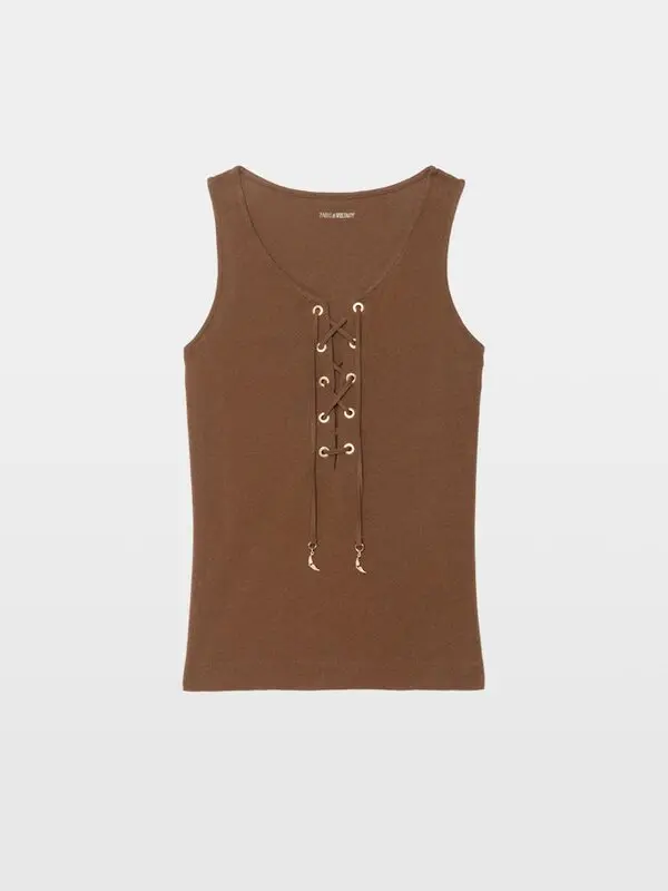 Zadig&Voltaire Ana Sleeveless Top - Coconut