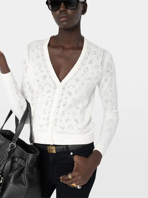 Zadig&Voltaire Manala Cardigan - Eggshell