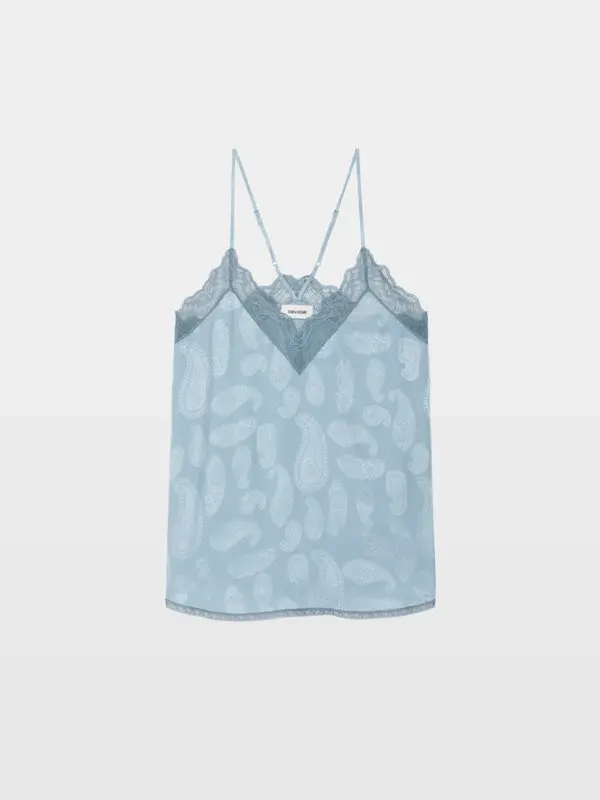 Zadig&Voltaire Christy Silk Camisole - Sky