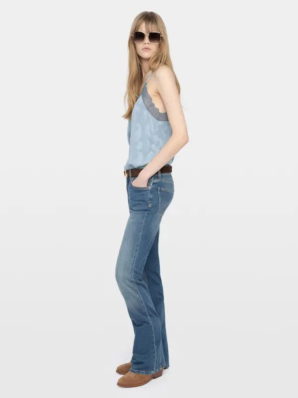 Zadig&Voltaire Christy Silk Camisole - Sky