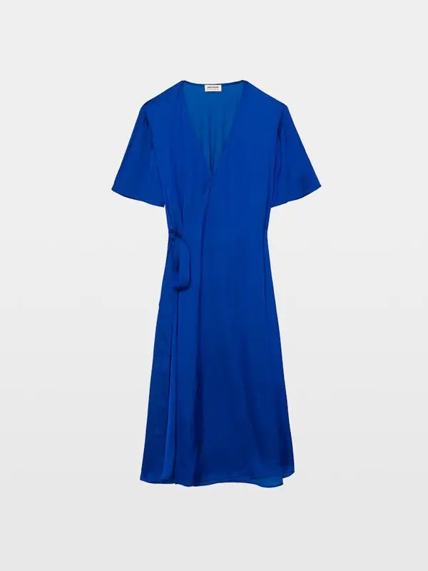 Zadig&Voltaire Reforme Midi Wrap Dress - Electric