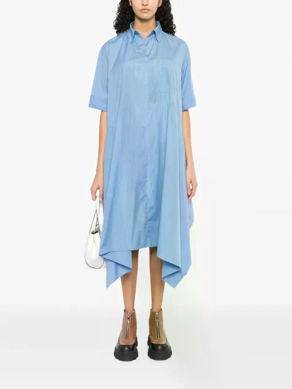JNBY Striped Asymmetric Hem Dress